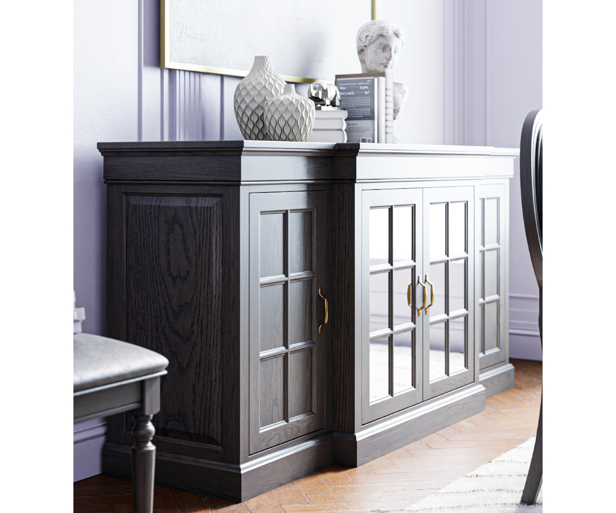 Edinburgh Double Base Table | Amish Oak & Cherry | Hickory, NC