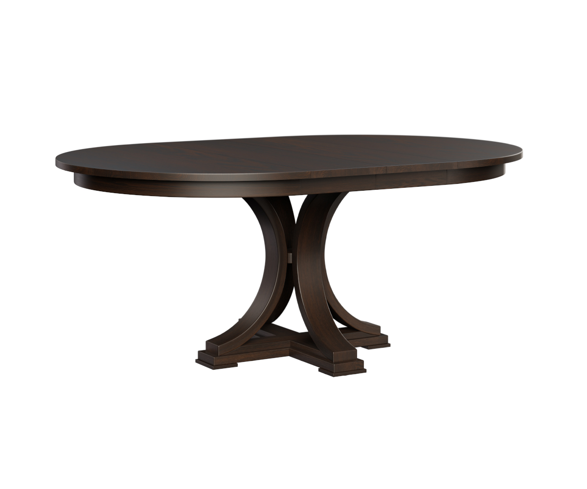 Edinburgh Single Base Table | Amish Oak & Cherry | Hickory, NC