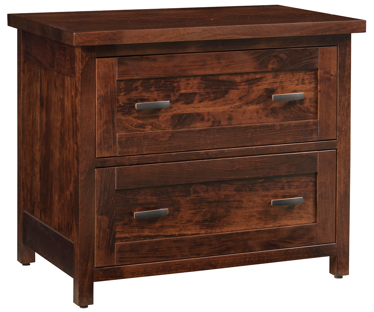Sante Fe Lateral File Cabinet | Amish Oak & Cherry | Hickory, NC