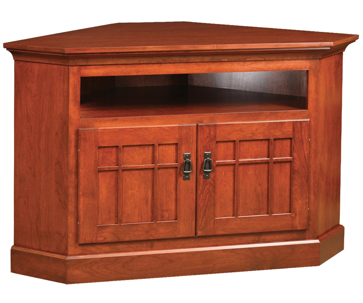 Mission Corner Console | Amish Oak & Cherry | Hickory, NC