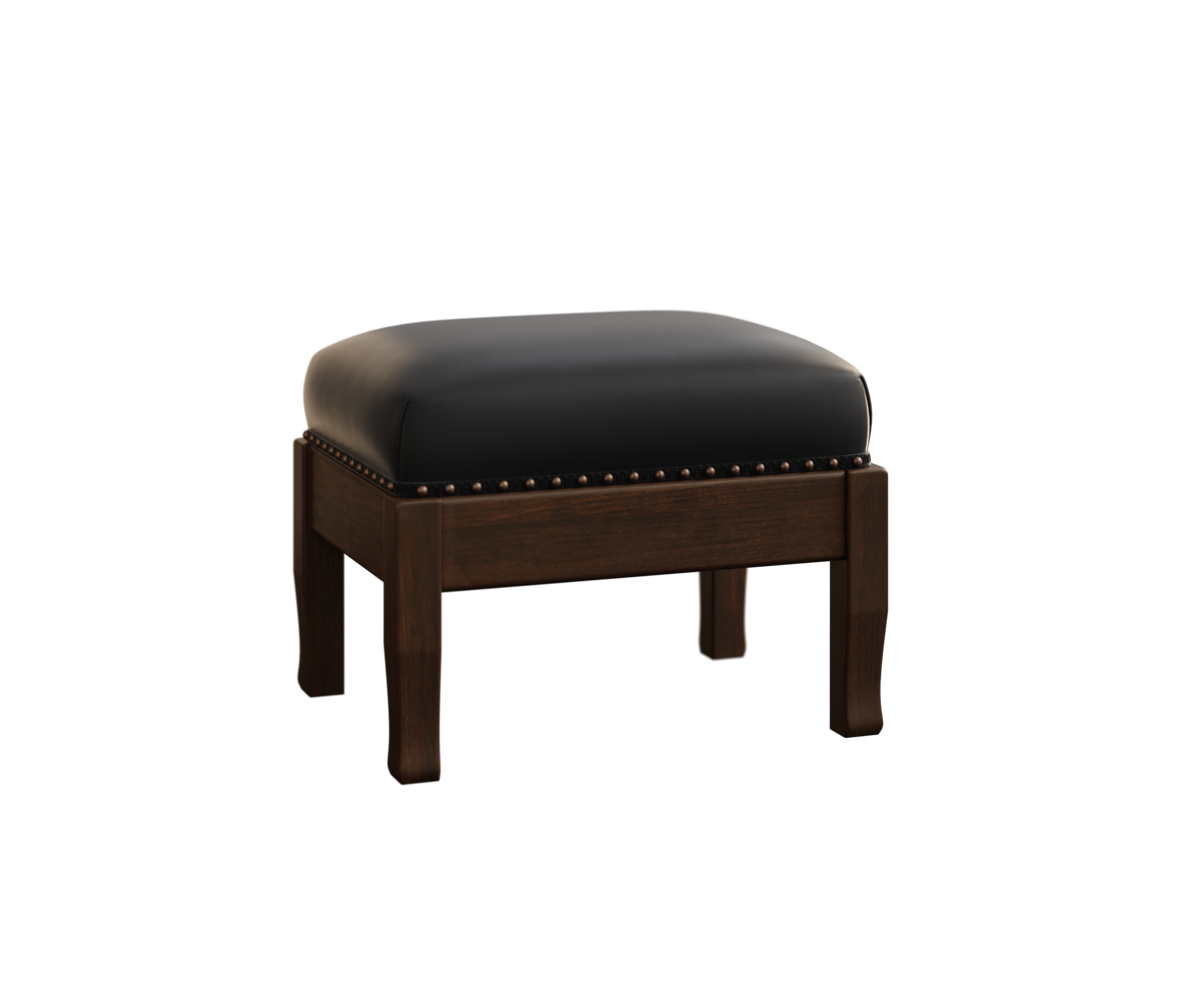 Footstool | Amish Oak & Cherry | Hickory, NC