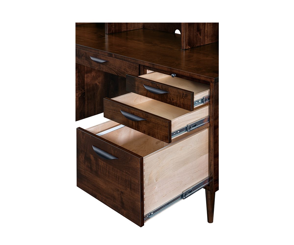 Century Desk & Topper | Amish Oak & Cherry | Hickory, NC
