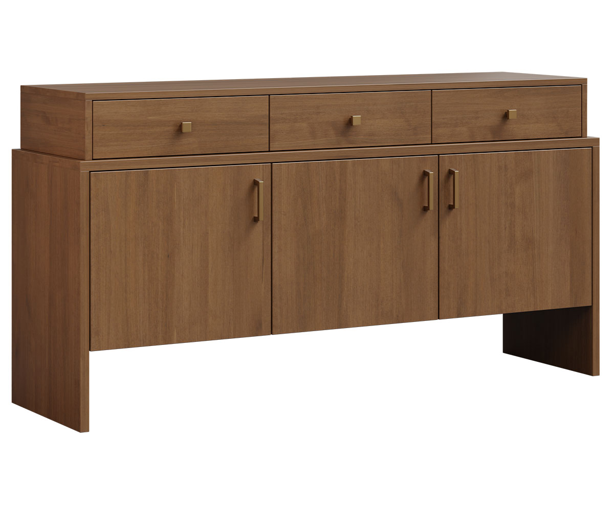 Dion Three Door Buffet | Amish Oak & Cherry | Hickory, NC