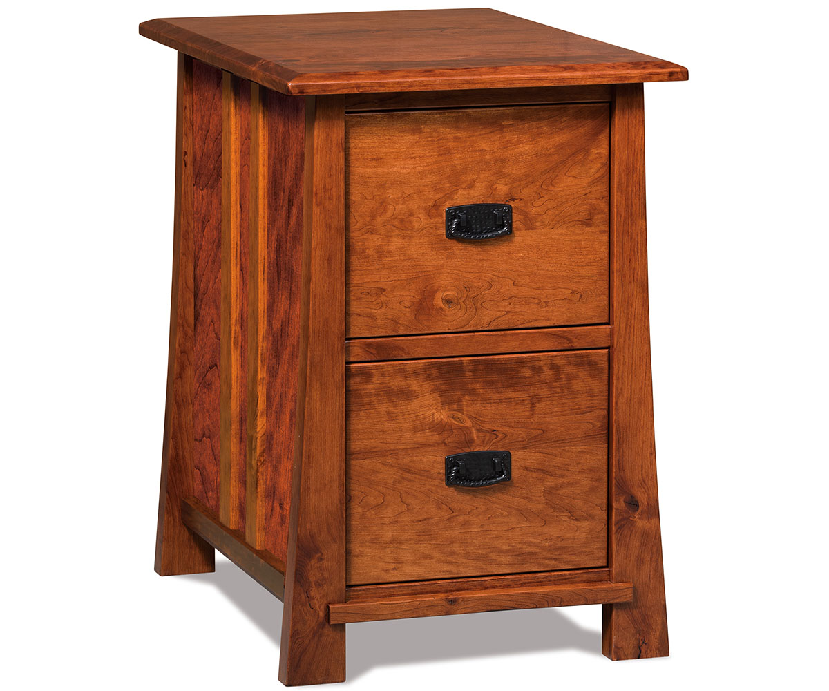 Grant File Cabinet | Amish Oak & Cherry | Hickory, NC