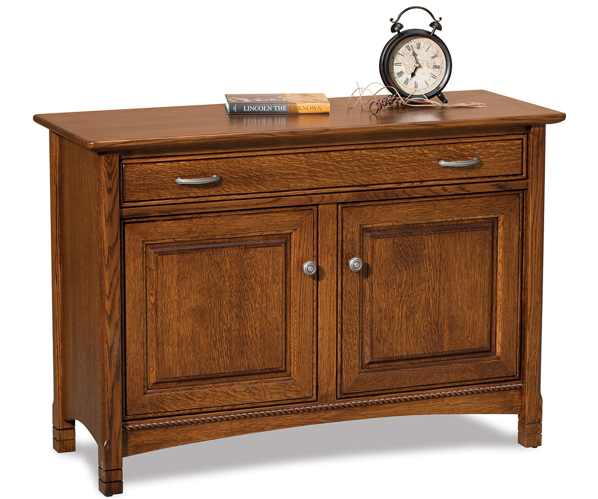 West Lake Enclosed Sofa Table | Amish Oak & Cherry | Hickory, NC