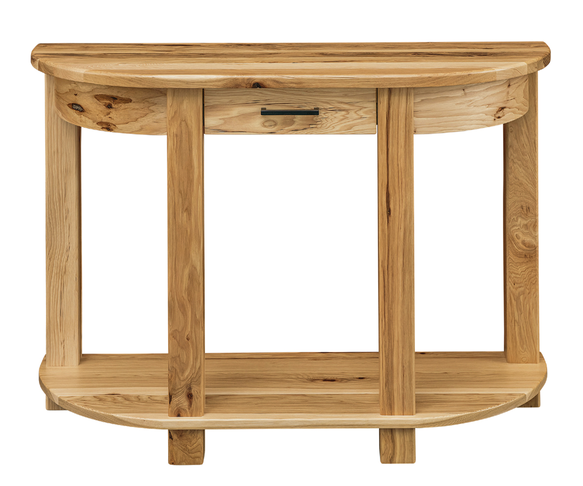 Royal Mission Half Oval Table | Amish Oak & Cherry | Hickory, NC