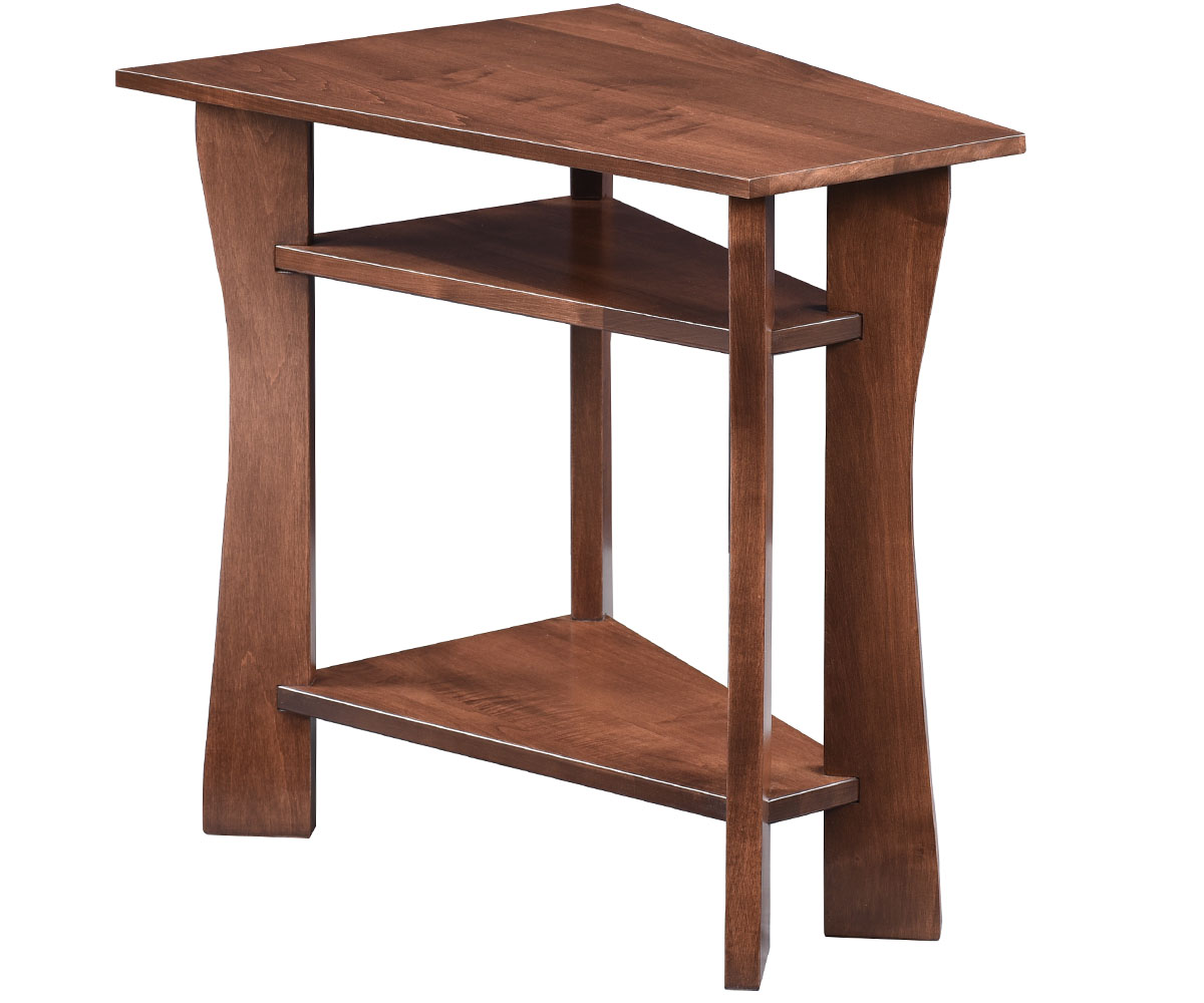 Westfield Wedge End Table | Amish Oak & Cherry | Hickory, NC