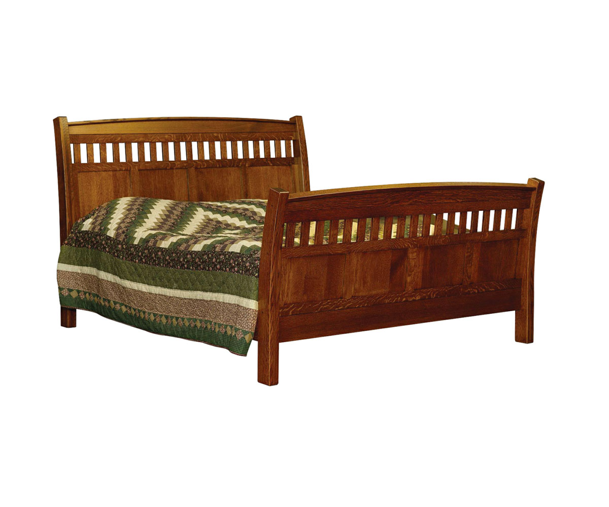 Barrs Mill Rake Bed | Amish Oak & Cherry | Hickory, NC