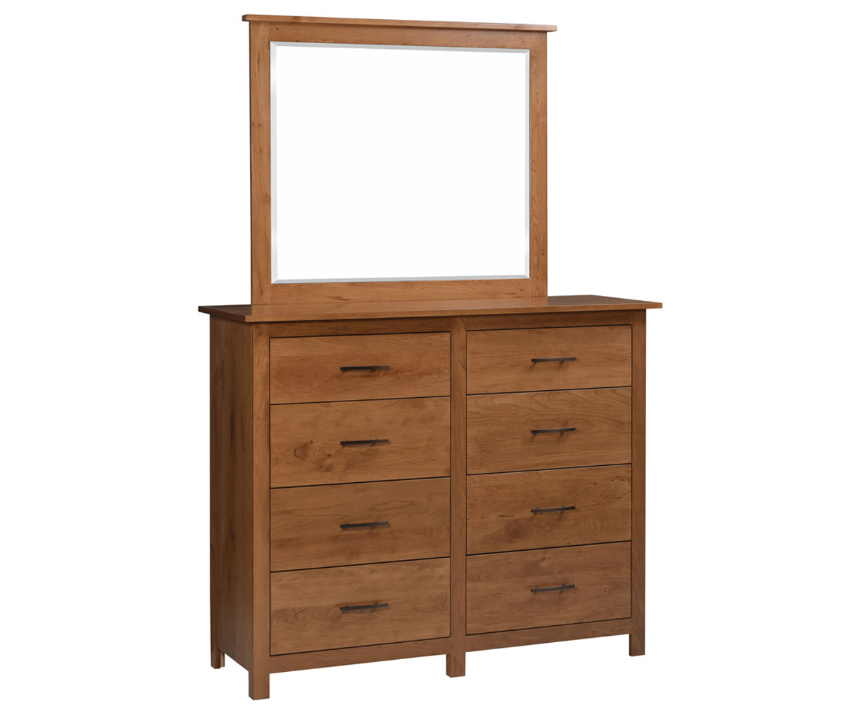 Williamsport High Dresser | Amish Oak & Cherry | Hickory, NC