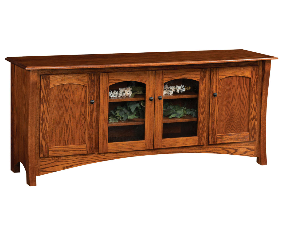 Master TV Stand - 70" | Amish Oak & Cherry | Hickory, NC