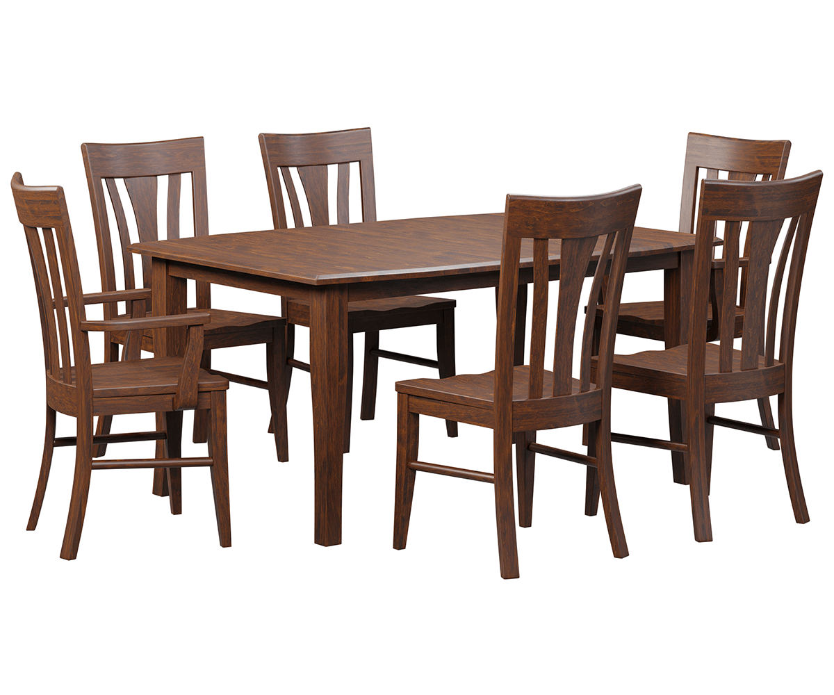 Metro Leg Table | Amish Oak & Cherry | Hickory, NC