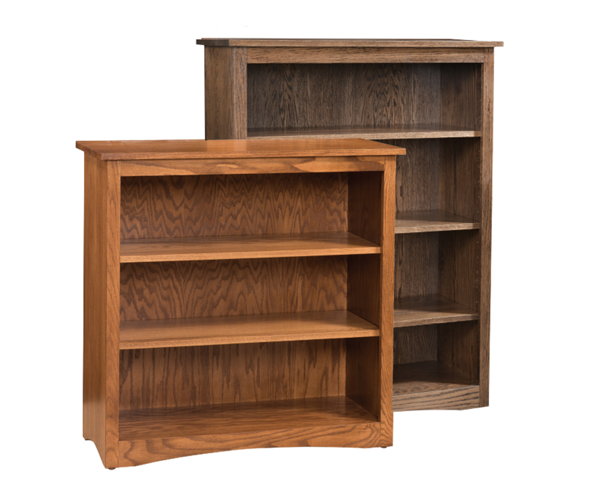 Mission Bookcase | Amish Oak & Cherry | Hickory, NC