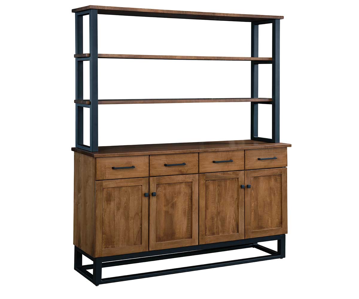 Monet Hutch | Amish Oak & Cherry | Hickory, NC