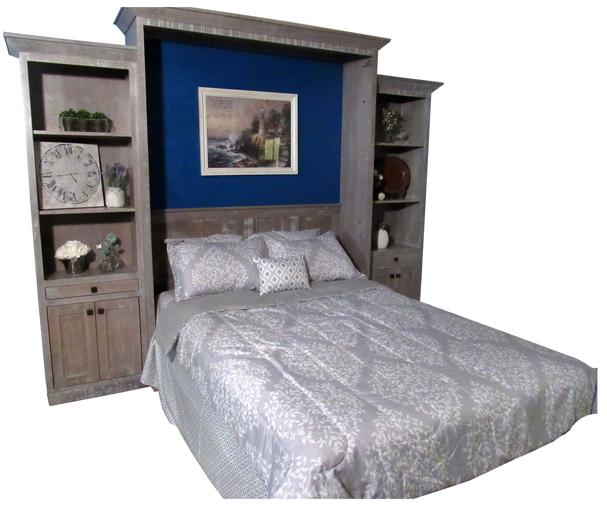 Rustic Barn Murphy Bed | Amish Oak & Cherry | Hickory, NC