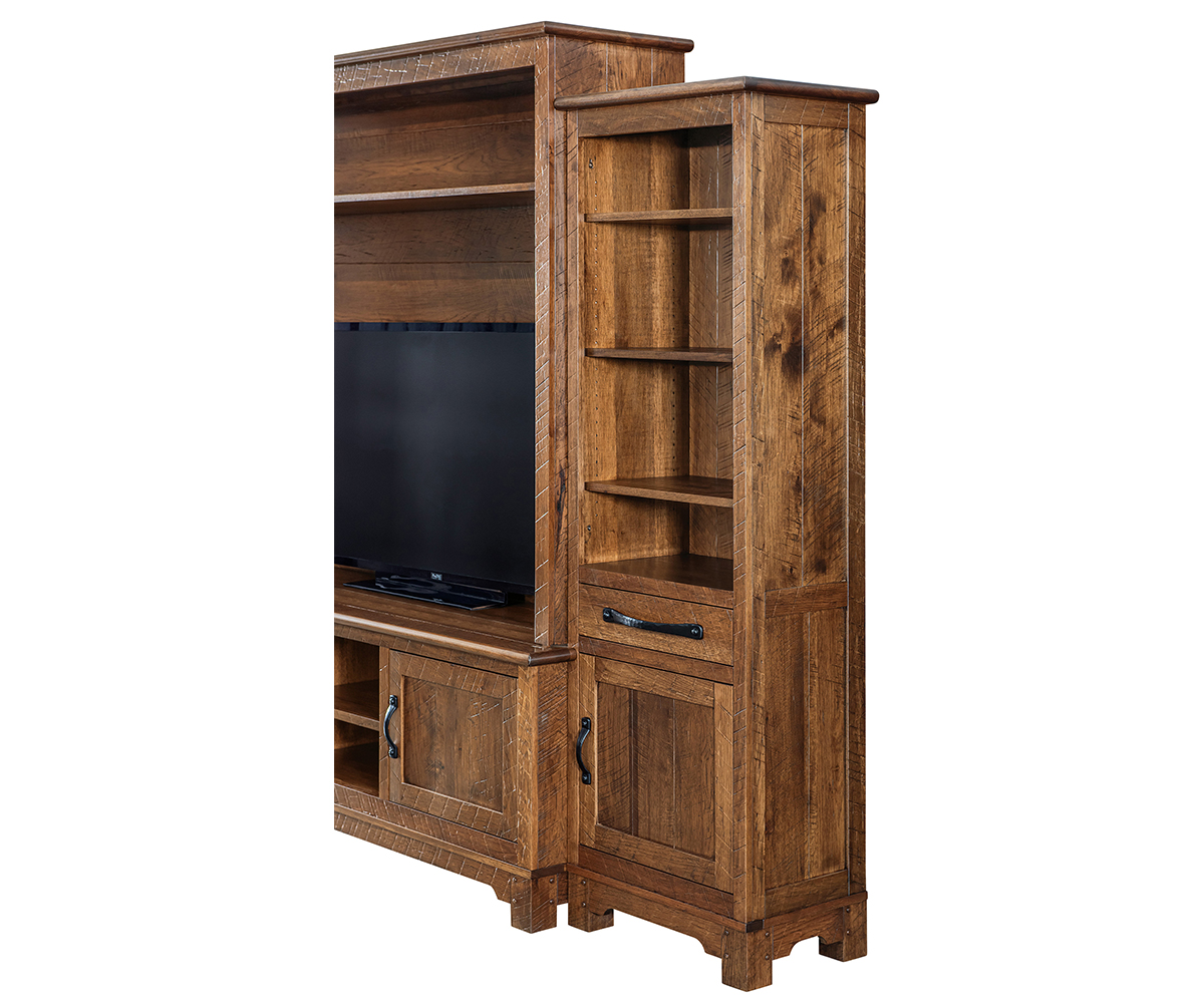 Farmhouse Wall Unit | Amish Oak & Cherry | Hickory, NC