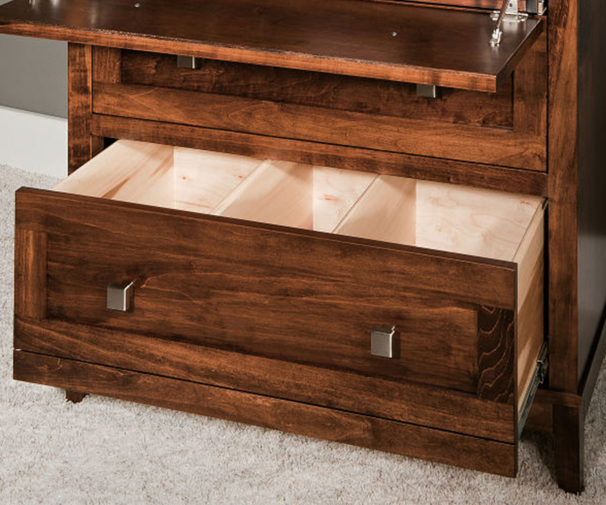 Venice Desk Chest | Amish Oak & Cherry | Hickory, NC