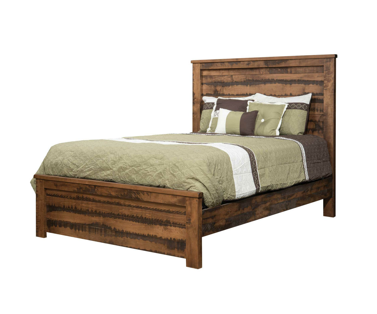 Stanton Bed | Amish Oak & Cherry | Hickory, NC