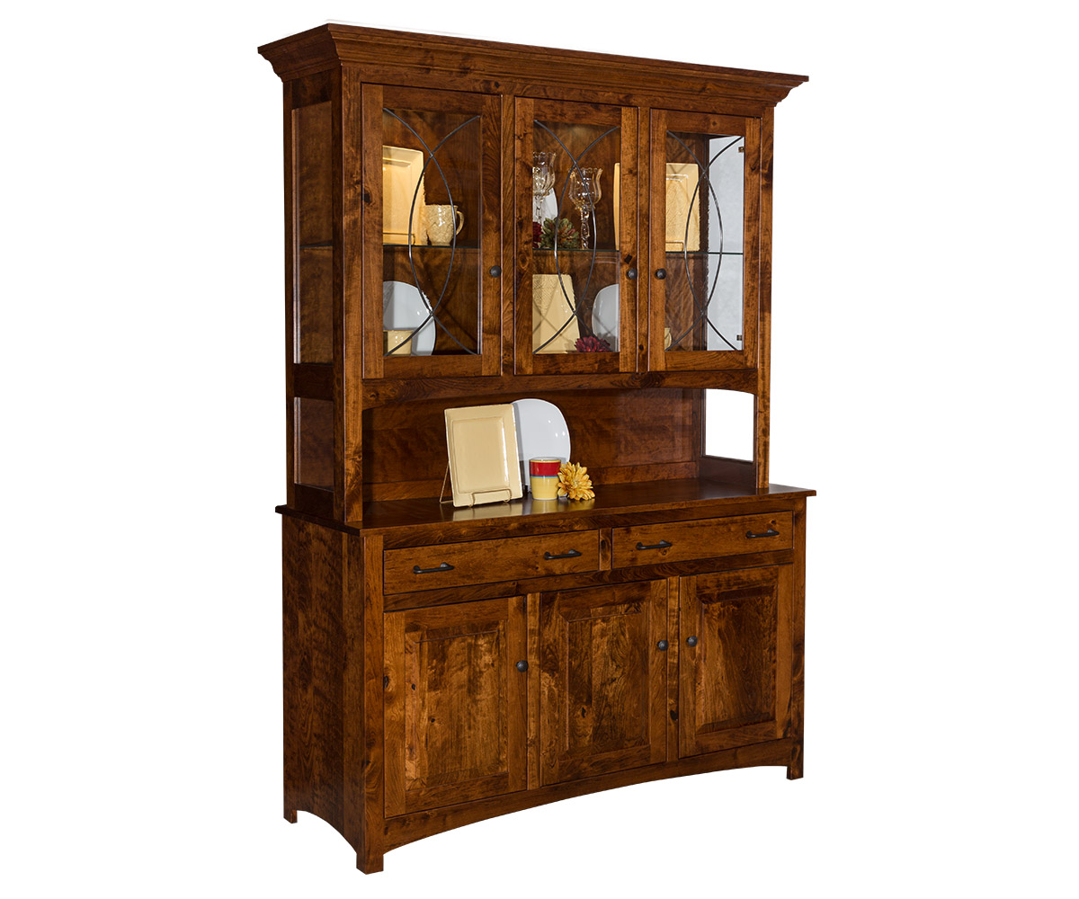 Hackenburg Hutch | Amish Oak & Cherry | Hickory, NC