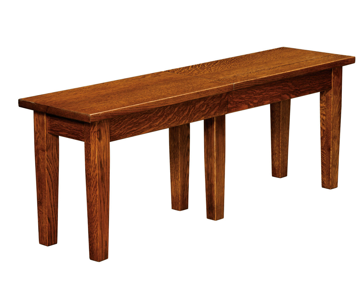 Denver Bench | Amish Oak & Cherry | Hickory, NC
