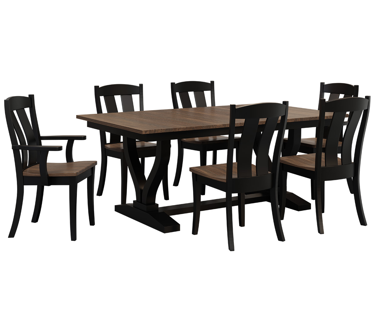 Norway Table | Amish Oak & Cherry | Hickory, NC