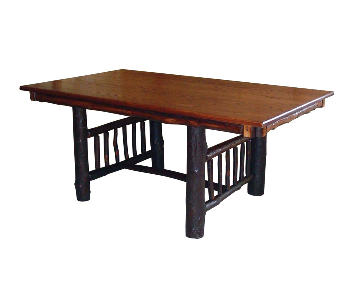 Mission Trestle Table | Amish Oak & Cherry | Hickory, NC