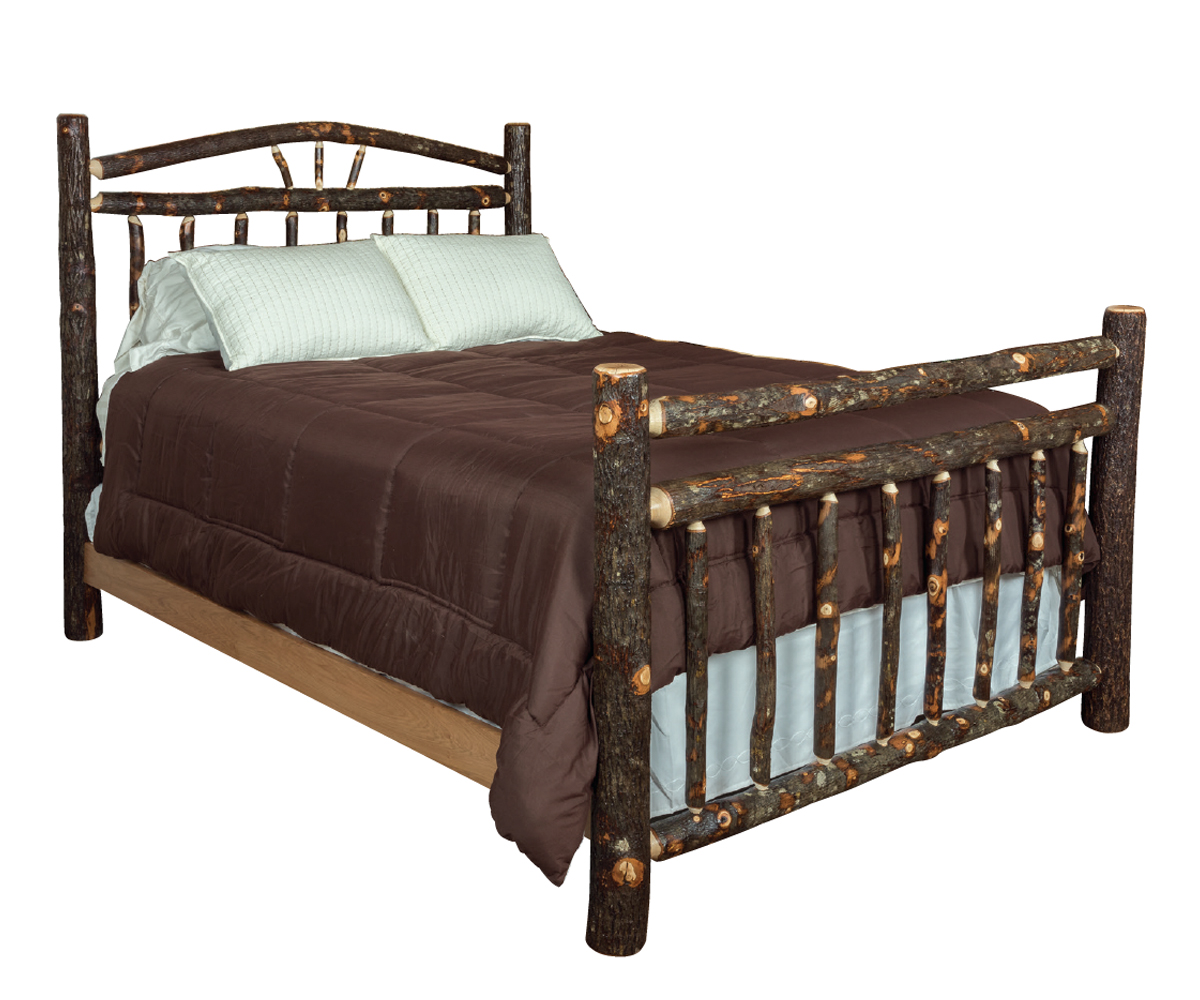 Wagon Wheel Bed | Amish Oak & Cherry | Hickory, NC