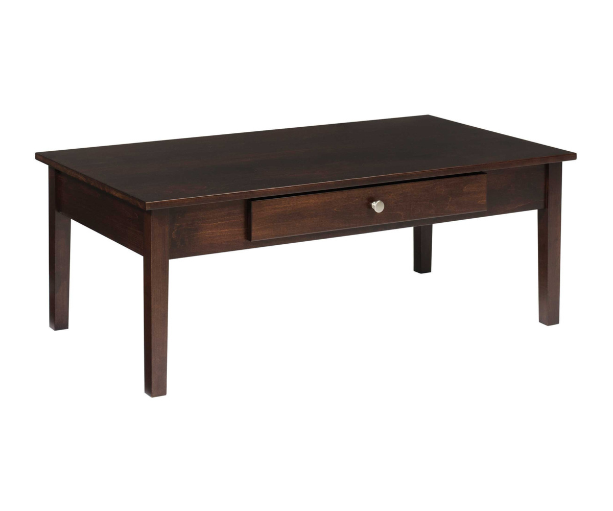 500 Coffee Table With Drawer | Amish Oak & Cherry | Hickory, NC